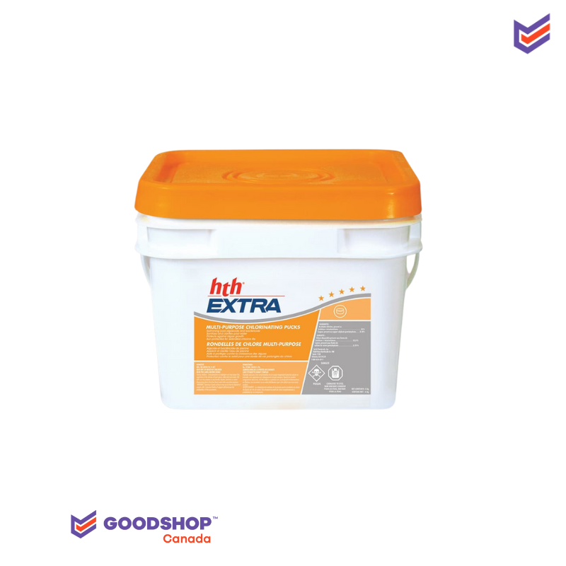 HTH Extra multi-purpose chlorine pucks | 6 kg | Goodshop Canada